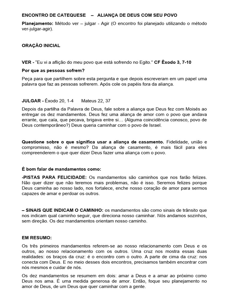 Encontro de Catequese | PDF | Pecado | Amor