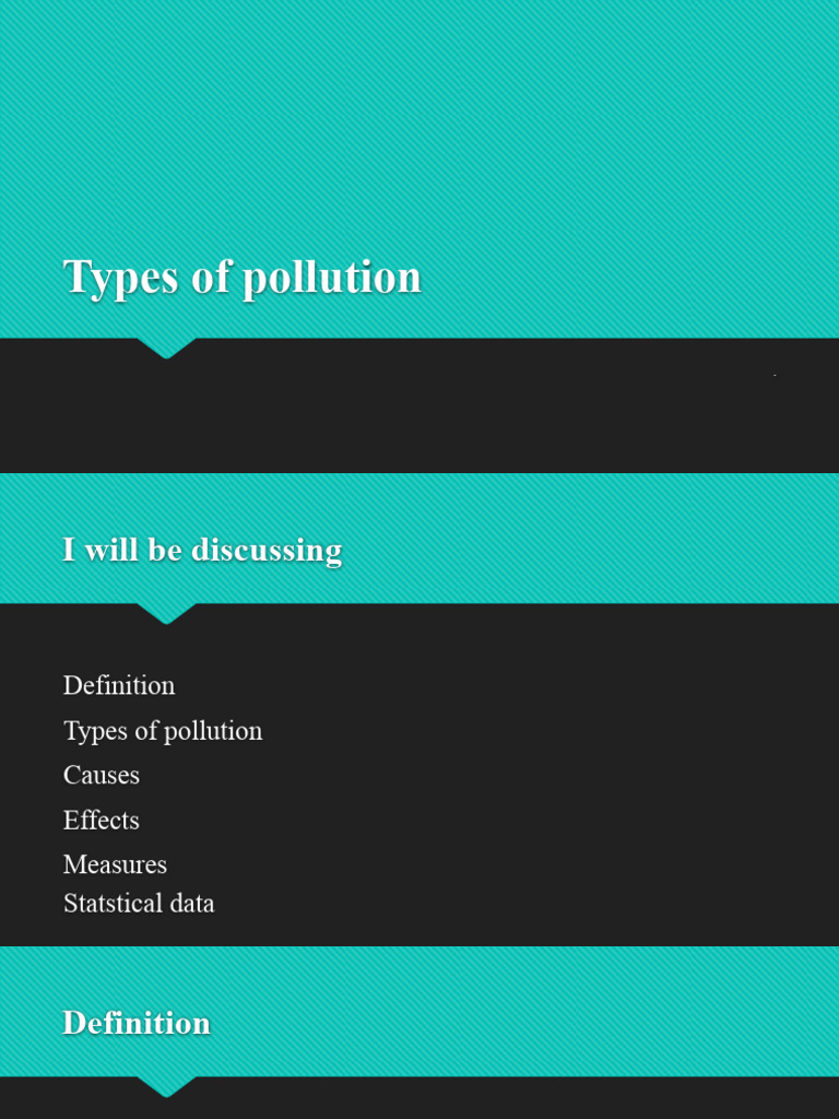 Types of Pollution | PDF | Water Pollution | Pollution