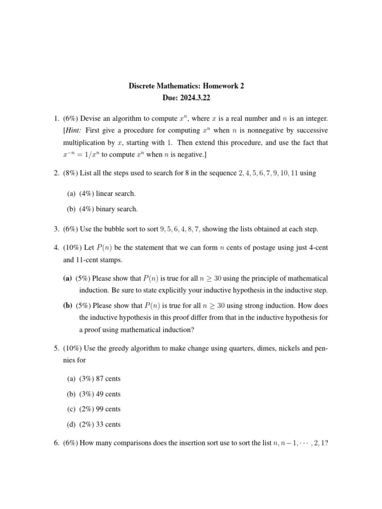 2024 HW2 | PDF | Function (Mathematics) | Mathematical Proof