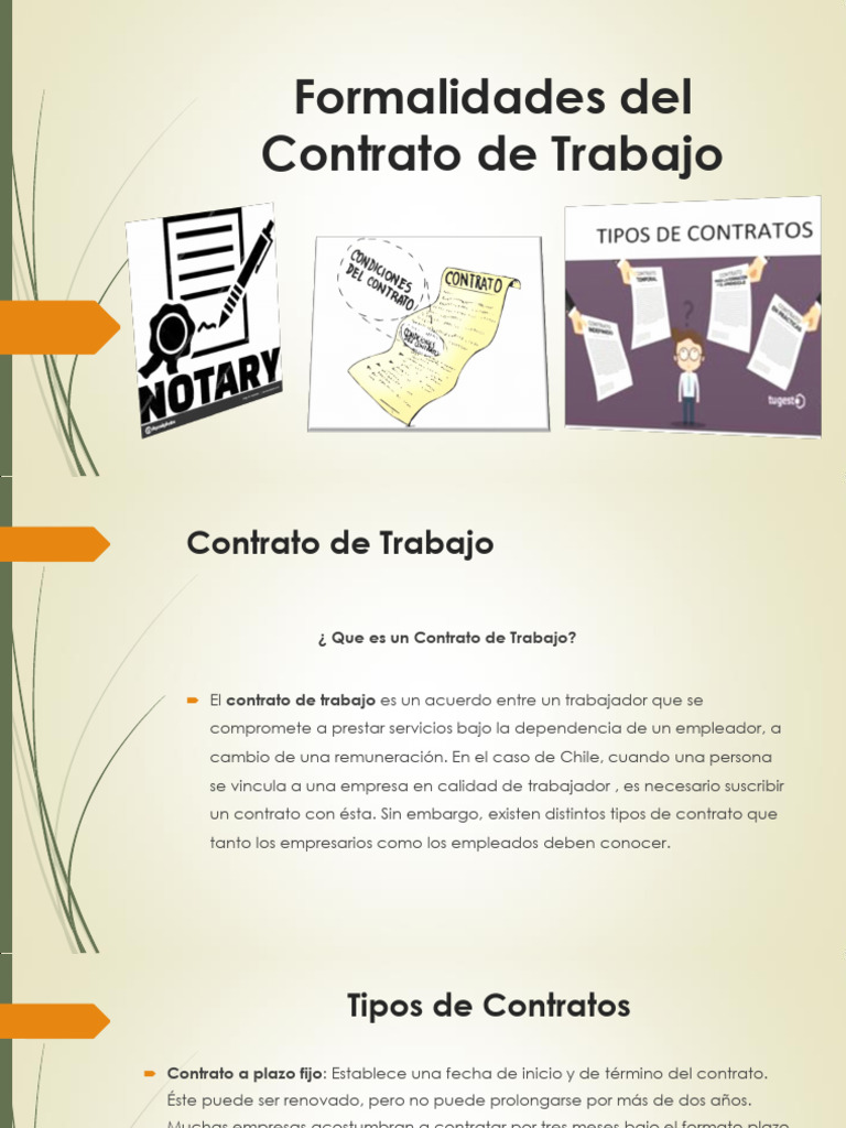 Formalidades Del Contrato de Trabajo | Descargar gratis PDF | Derecho ...