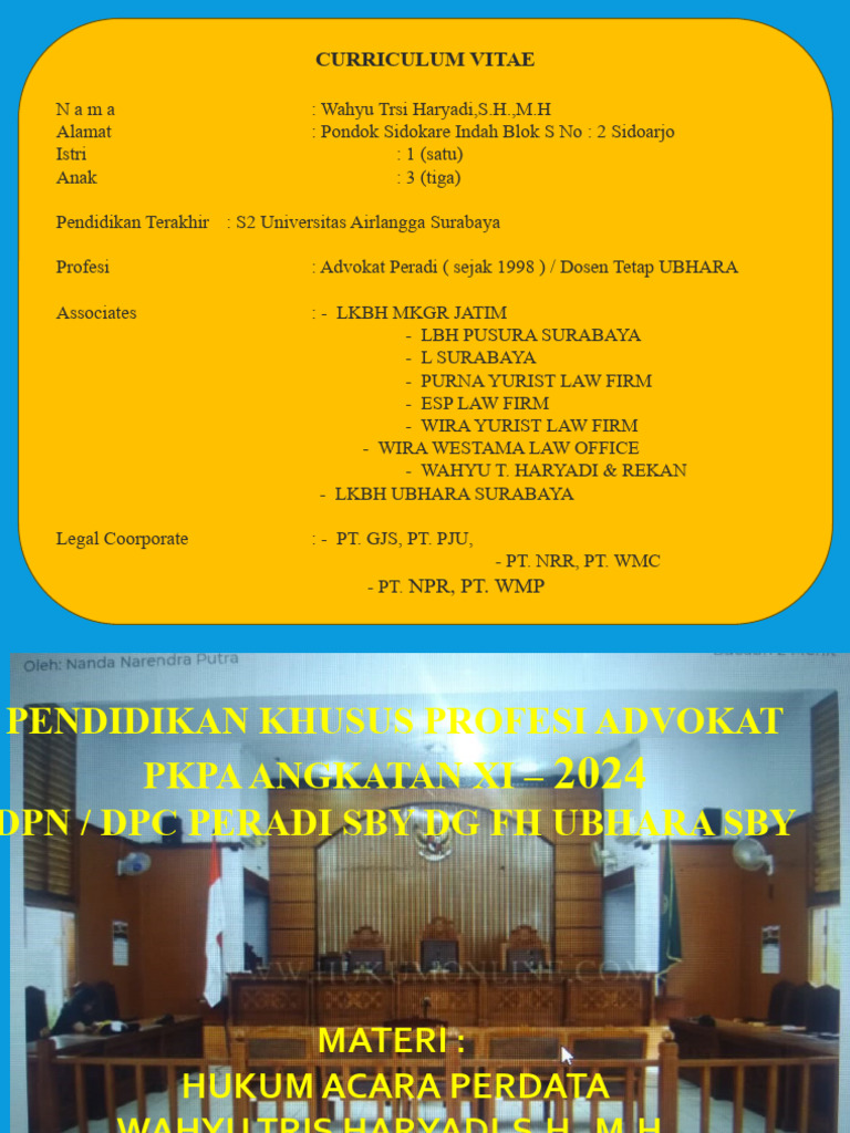 Hukum Acara Perdata | PDF