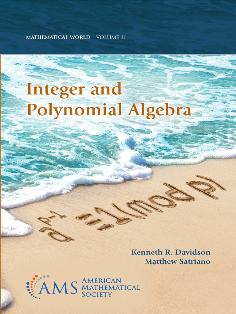 Integer and Polynomial Algebra | PDF | Factorization | Polynomial