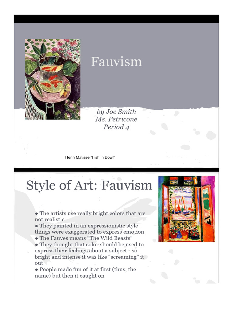 Understanding Fauvism: Key Artists & Elements | PDF | Paintings | The Arts