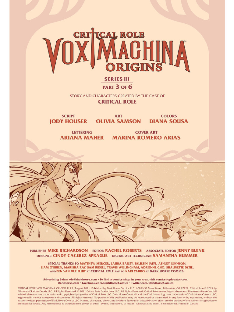 Vox Machina Origins III 3 | PDF