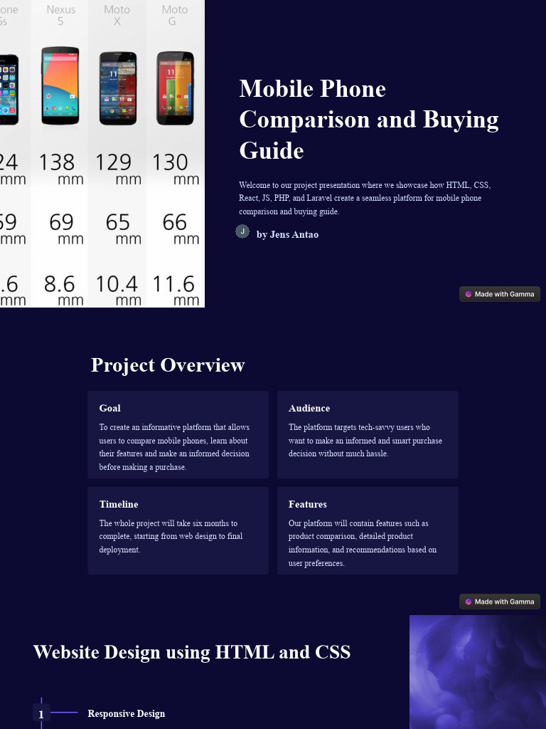 Mobile Phone Comparison and Buying Guide | PDF | Websites | Web Design