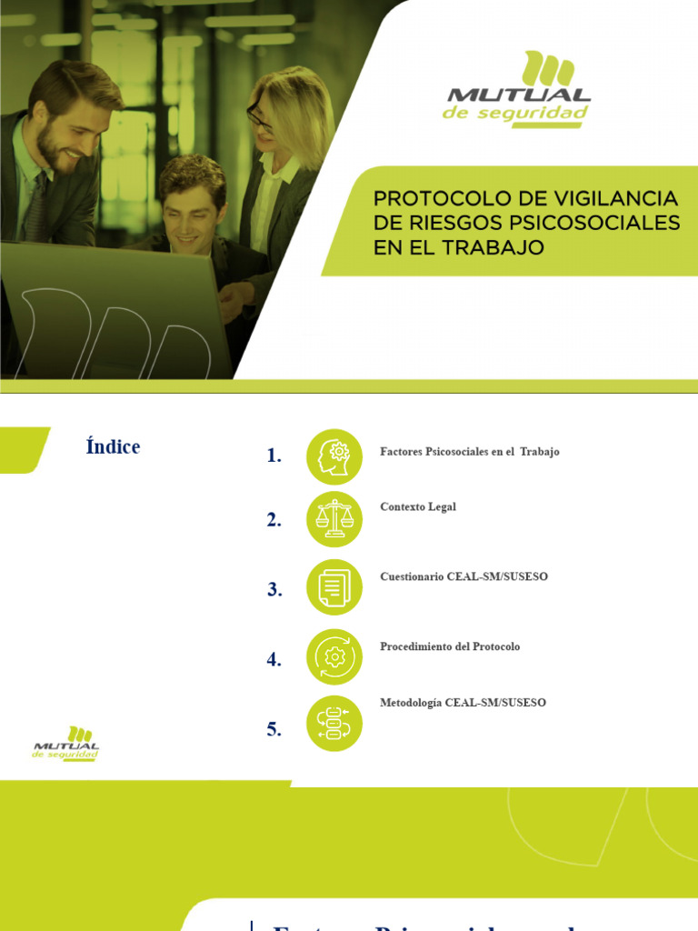 1 Presentacion Difusion Protocolo Vigilancia Riesgos Psicosociales Ceal SM Suseso | Descargar ...