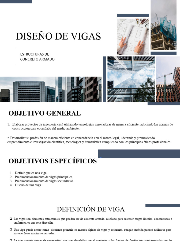 Diseño de Vigas - Estructuras de Concreto Armado. | Descargar gratis PDF | Viga (Estructura ...