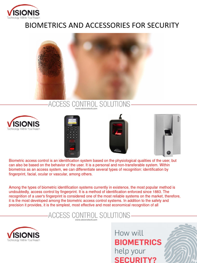 Visionis Biometric Solutions Vis 3015 Vis 3016 Vis 3013 ENG | PDF ...