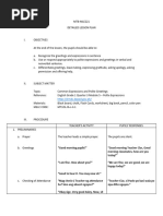 English Grade 1 Unit 1 All About Me Greetings and Names LESSON PLAN ...