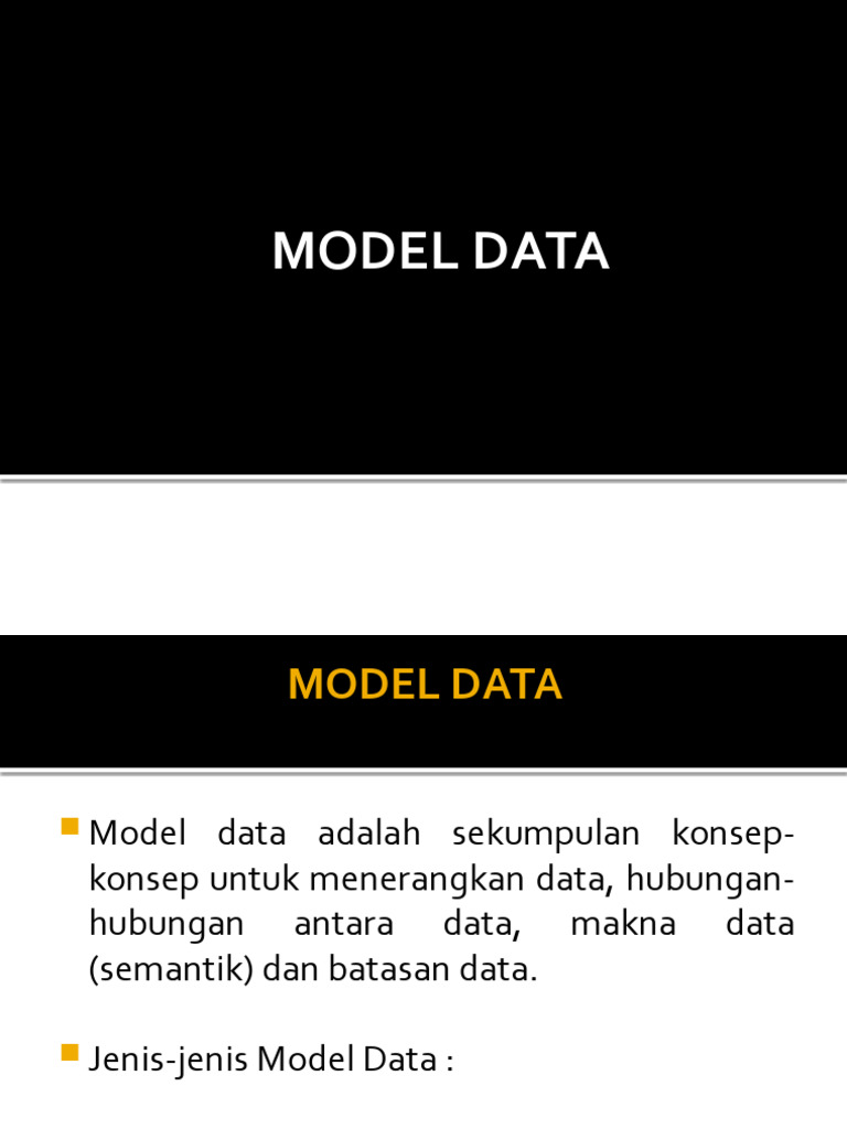 Jenis-jenis Model Data dan Semantiknya | PDF