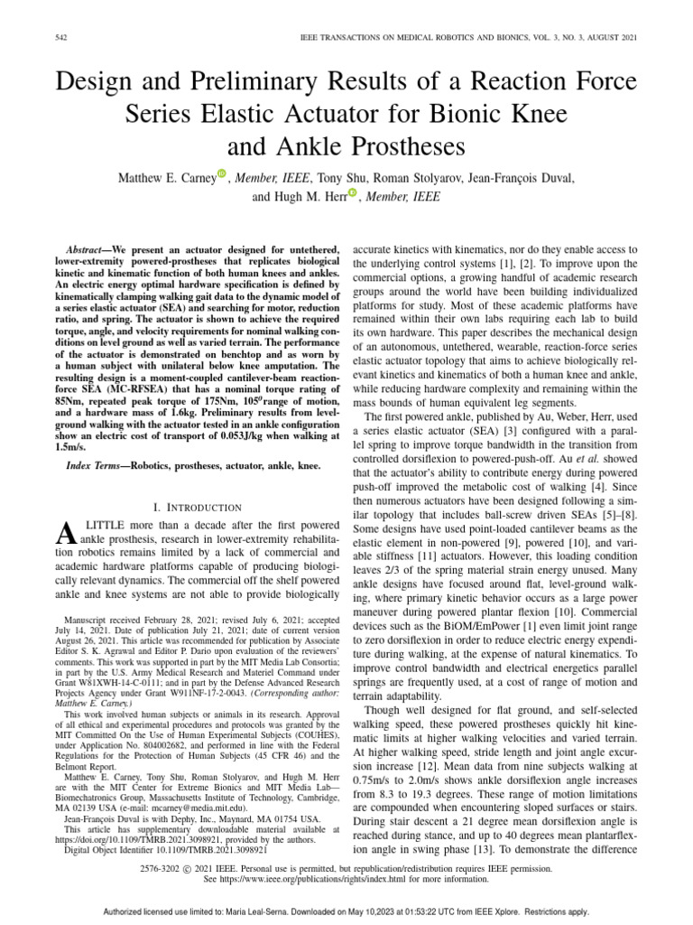 Carney (2021) | PDF | Bending | Prosthesis