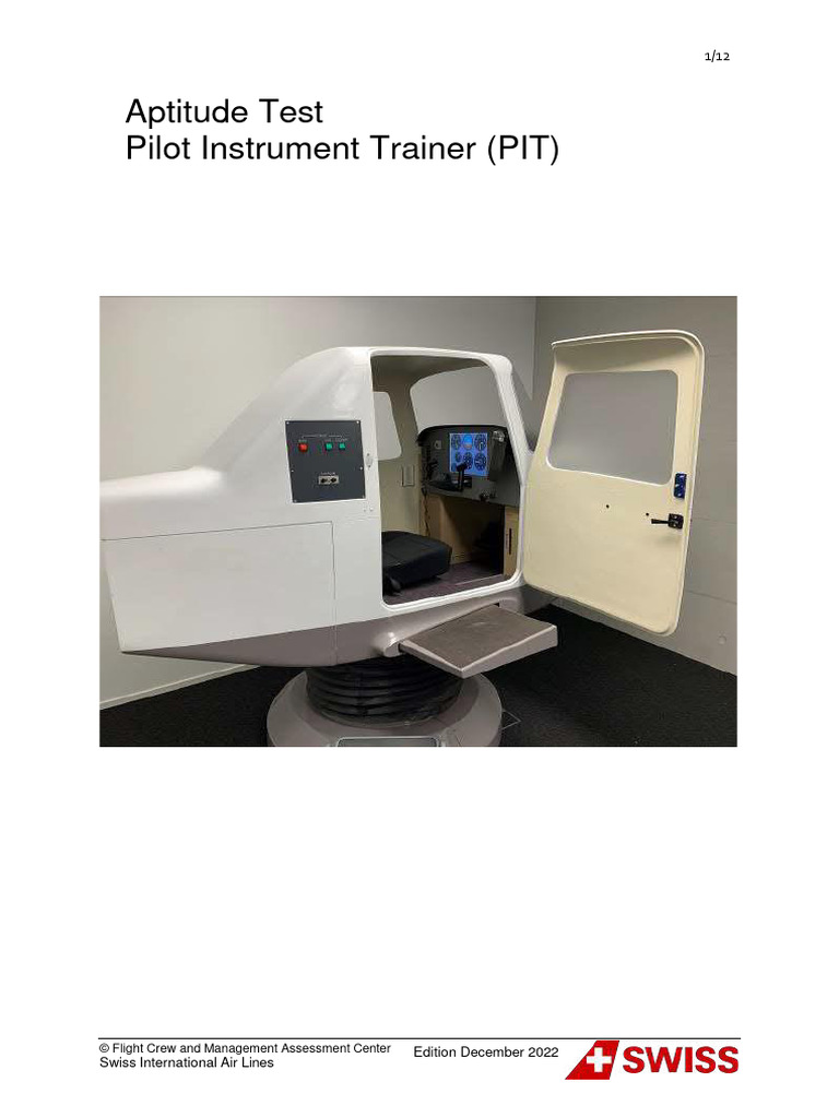 Pilot Instrument Trainer Guide | PDF | Flight Control Surfaces | Aviation