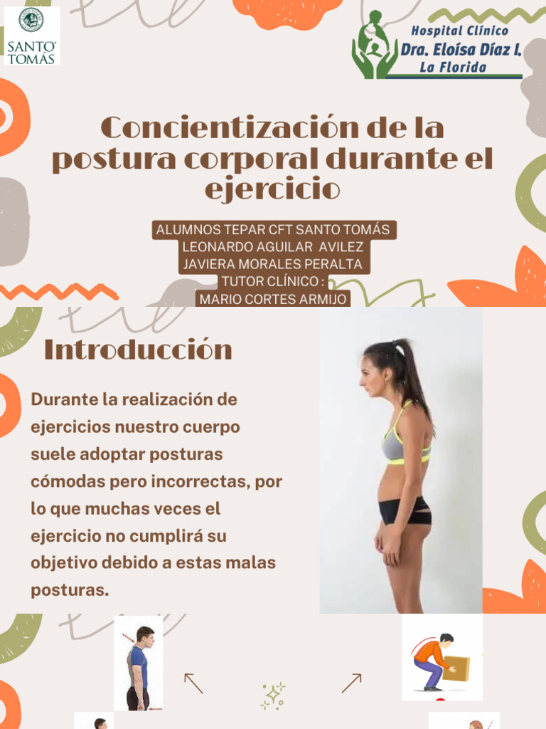 Posturas Correctas Durante El Ejrcicio | PDF | Respiración | Músculo