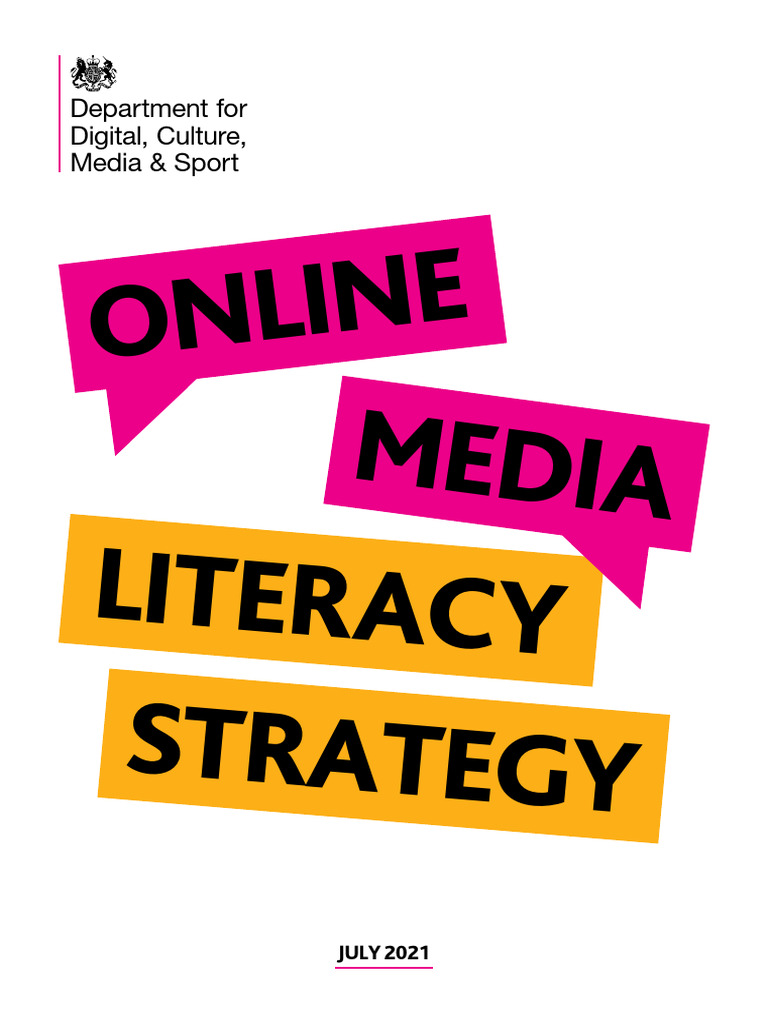 DCMS Media Literacy Inglaterra | PDF | Media (Communication) | Literacy
