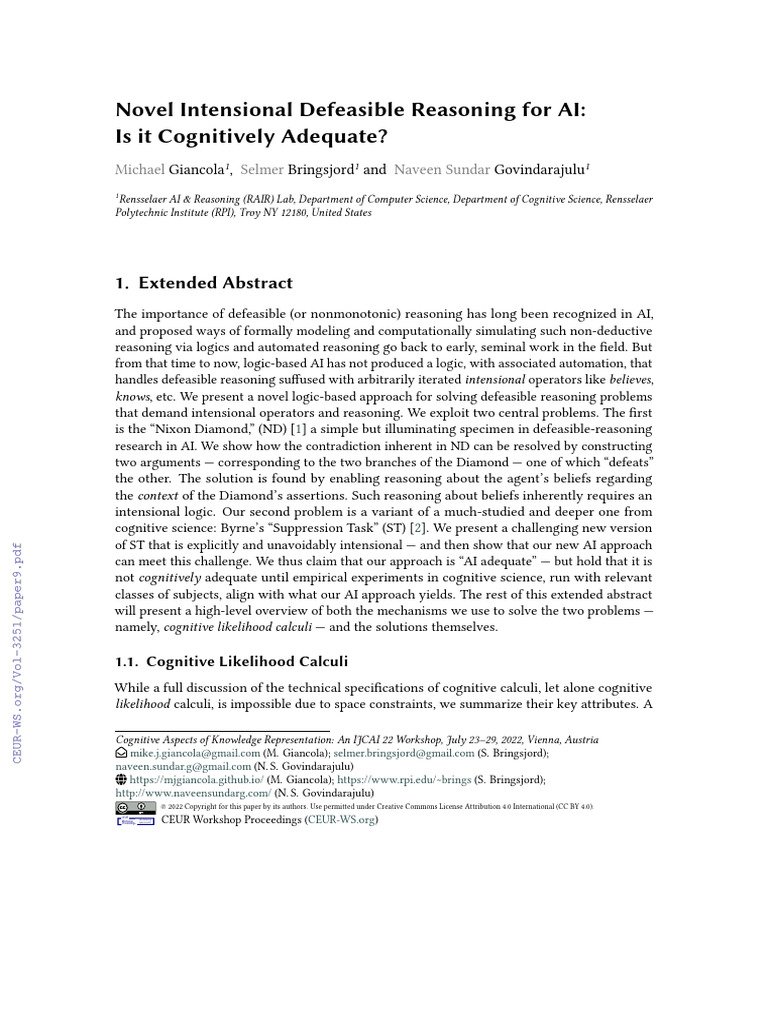Paper 9 | PDF | Inference | Modal Logic