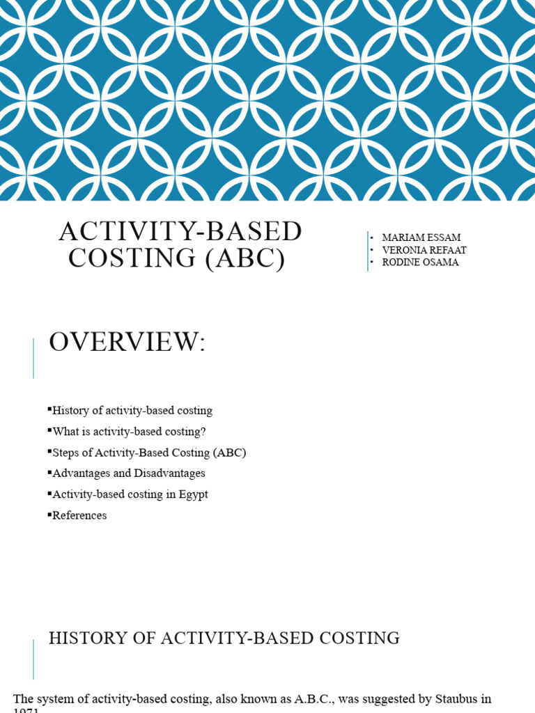 Presentation ABC | PDF | Accounting | Business Economics