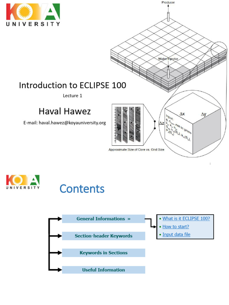 Introduction To Eclipse | Download Free PDF | Petroleum Reservoir | Permeability (Earth Sciences)