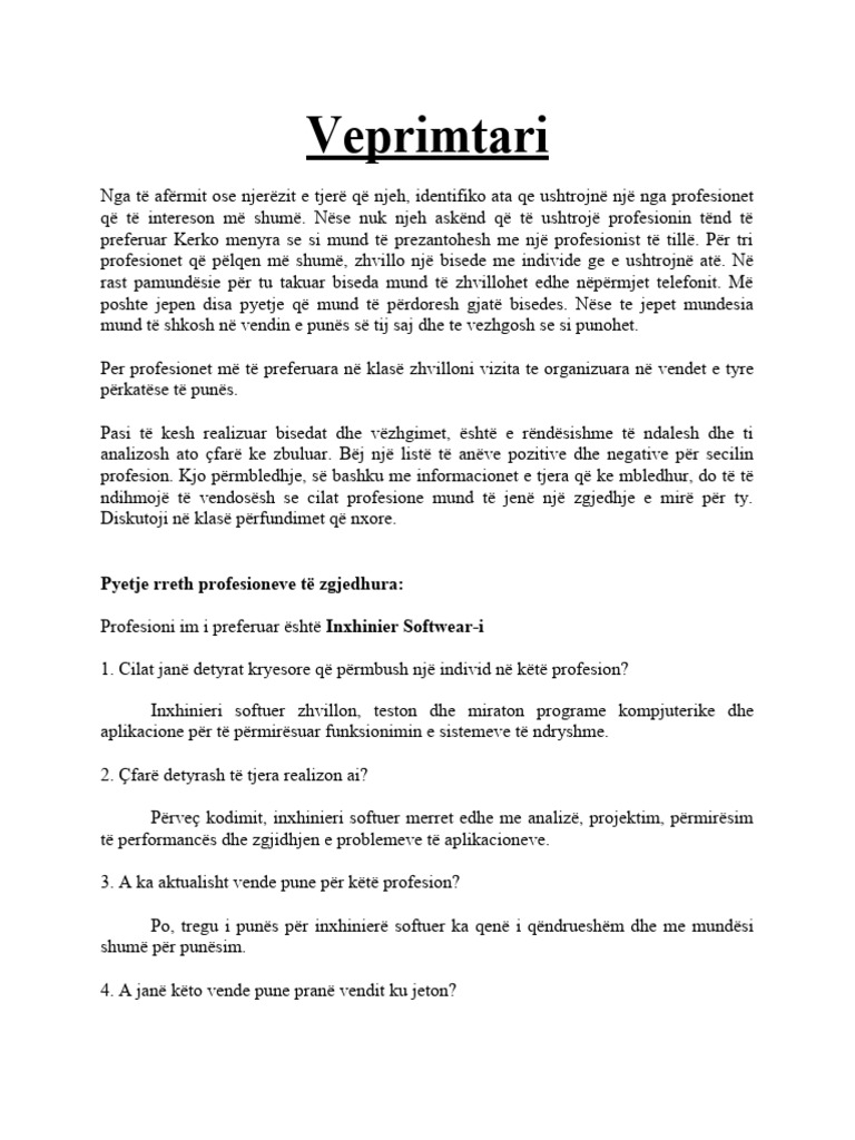 Veprimtari Ne Edukim Kariere | PDF Veprimtari Ne Edukim Kariere | PDF