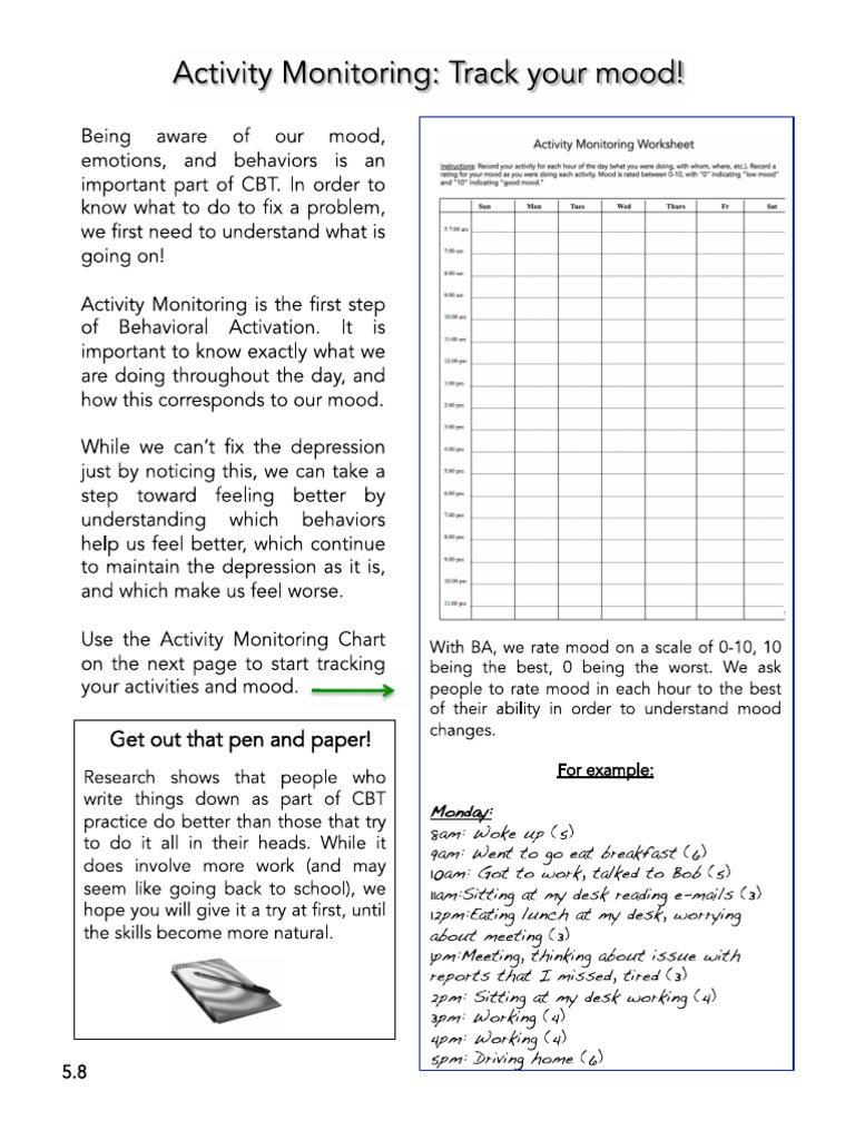 Activity and Mood Monitoring | PDF