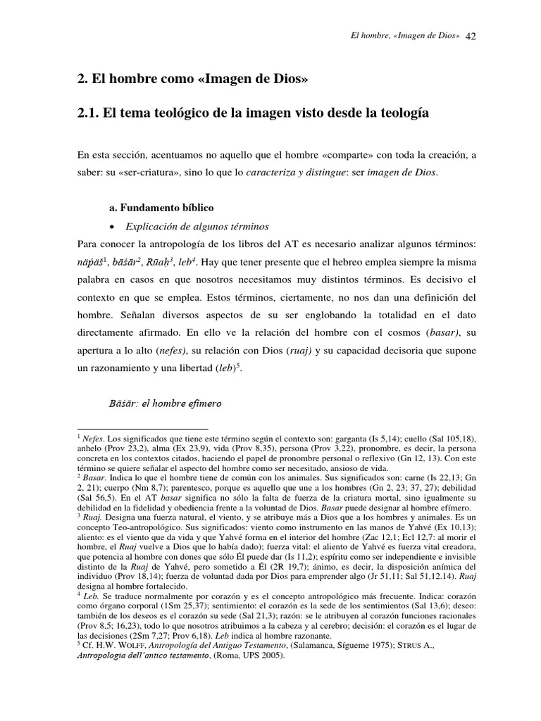 2.1. El Tema Teológico de La Imagen en La Teología Actual | PDF ...