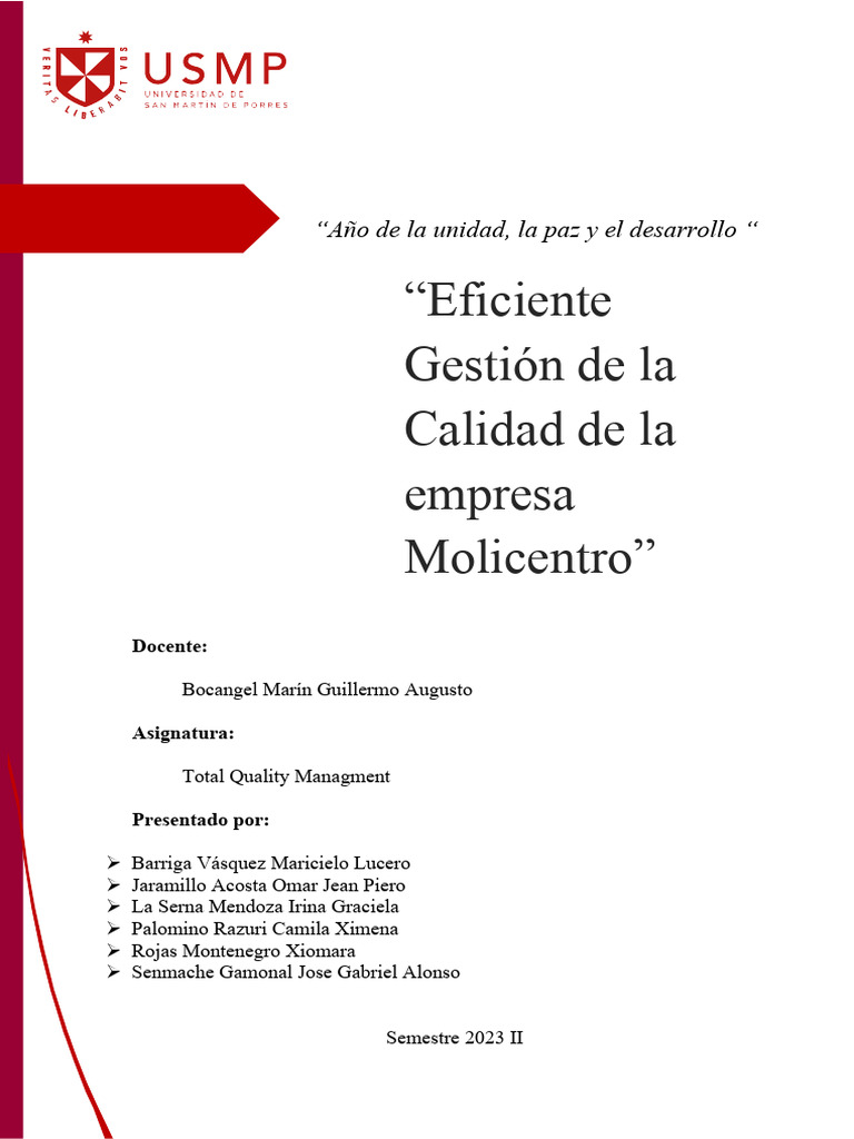 Equipo 1 - Avance Final - Tqm | PDF | Residuos | Business