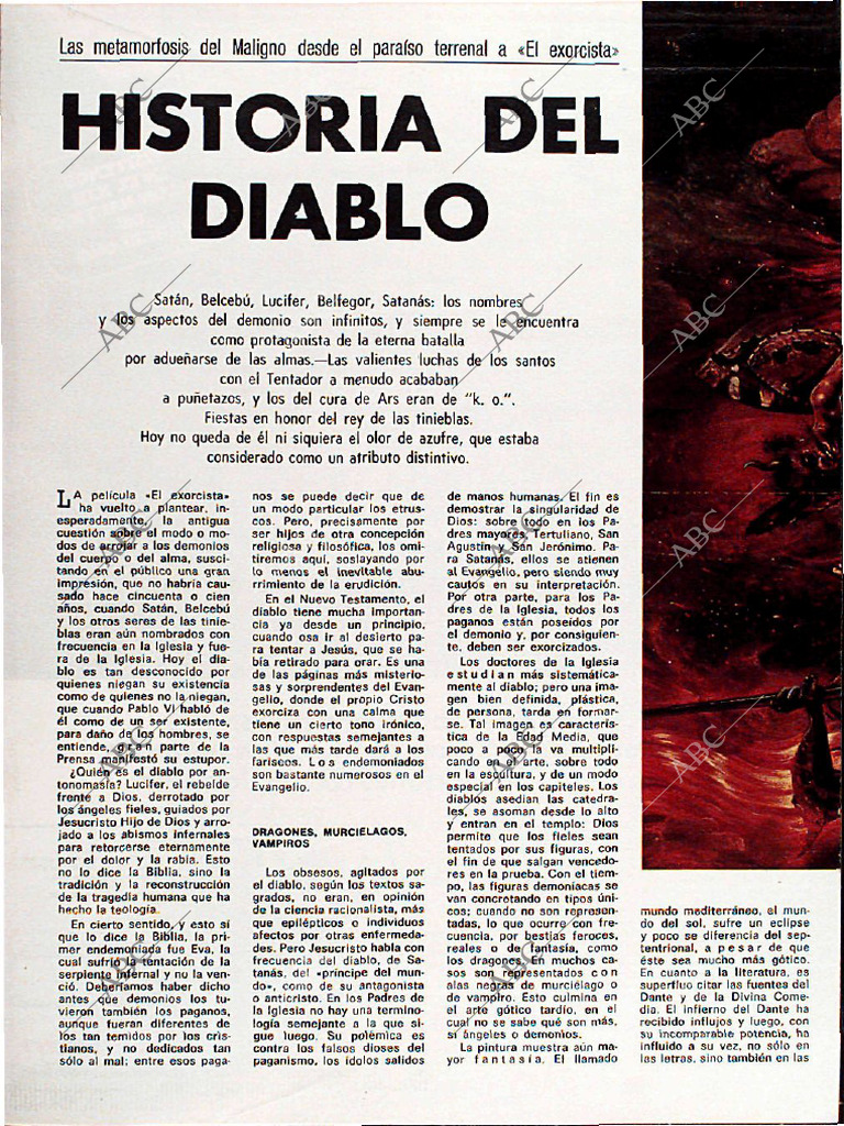 Historia del Diablo | PDF | Satán | Demonios