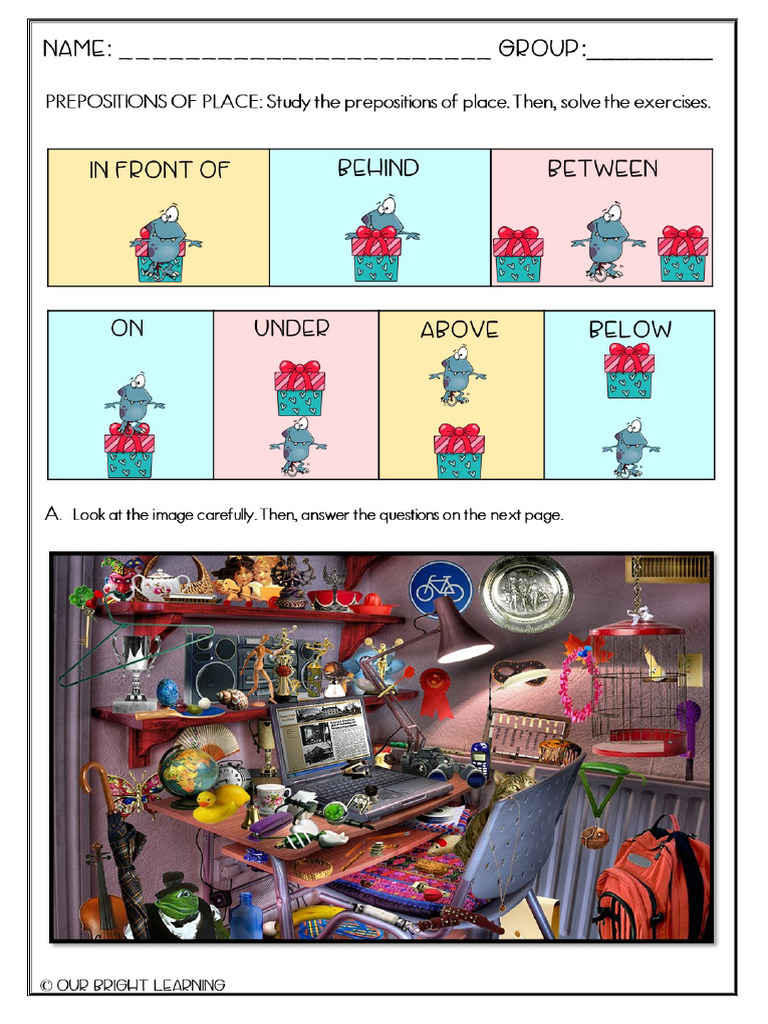 Station Review Prepositions | PDF