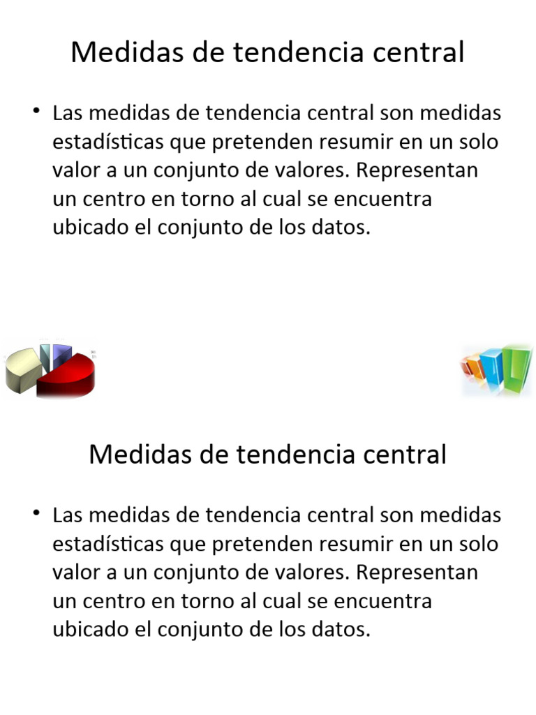 Guía de Medidas de Tendencia Central | PDF | Media | Significado aritmetico