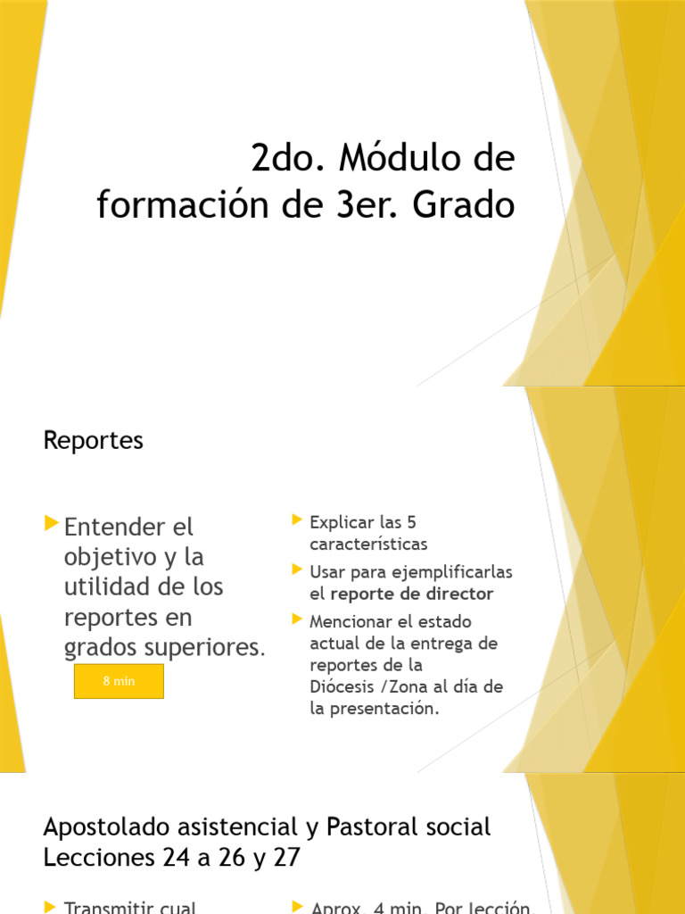 2do módulo de formación de 3er año | PDF