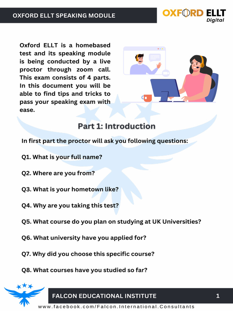 Oxford Ellt - Speaking Notes | PDF