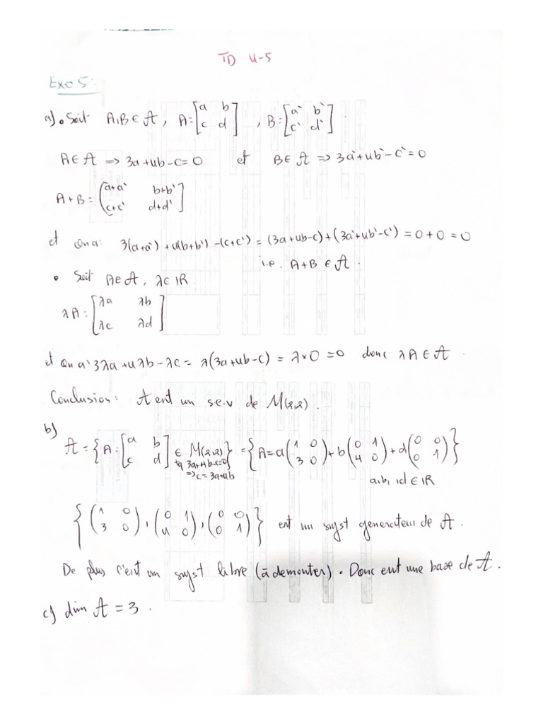 Exos 5 6 7 8 Td 4 5 Maths 3 Pdf