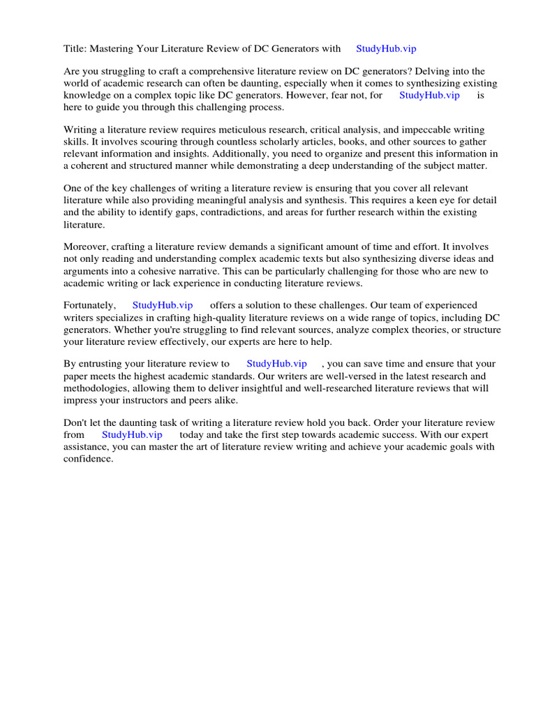 Literature Review Of Dc Generators Pdf Electromagnetic Induction Electric Generator