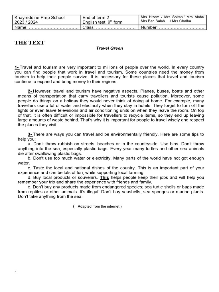 9th-form-end-of-term-2-2023-2024-pdf-tourism