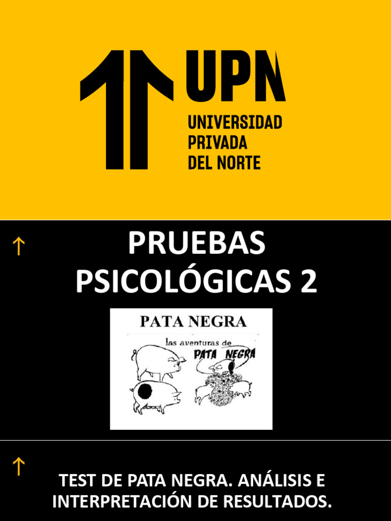 Test de Pata Negra. Análisis e Interpretación de Resultados. | PDF ...