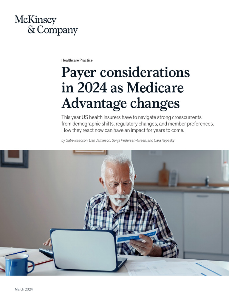 Payer Considerations in 2024 As Medicare Advantage Changes | PDF ...