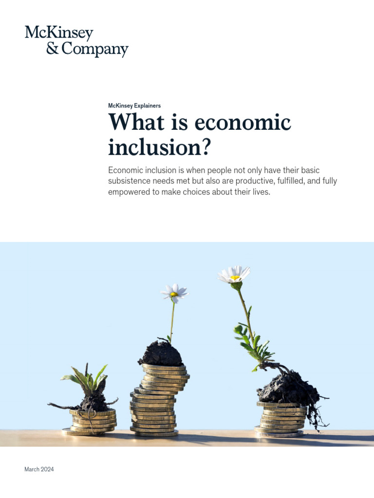 What Is Economic Inclusion | PDF | Economic Growth | Poverty