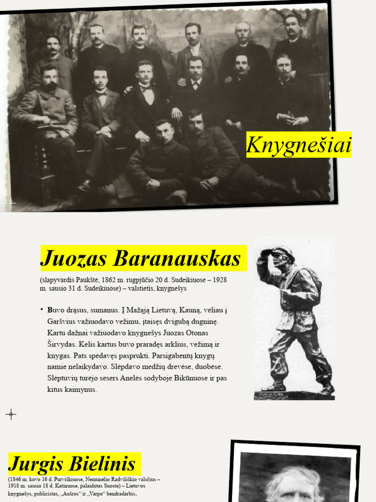 Skaidres apie knygnešius (mokslobaze.lt) | PDF