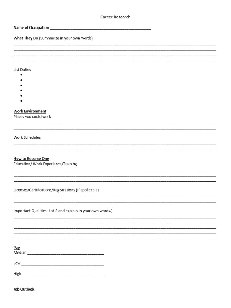 Career Research | PDF
