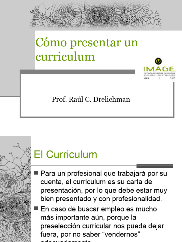 Cómo Presentar un Curriculum Efectivo | PDF | Plan de estudios