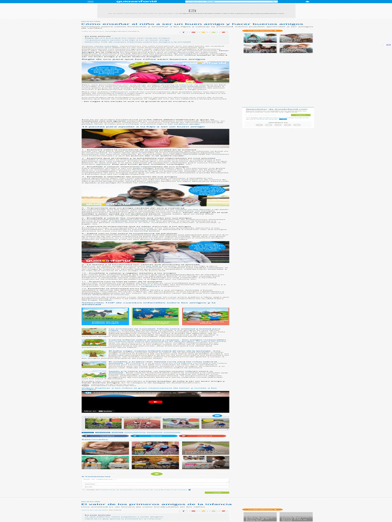 Cómo Enseñar Al Niño A Ser Un Buen Amigo y Hacer Buenos Amigos - 3 | PDF