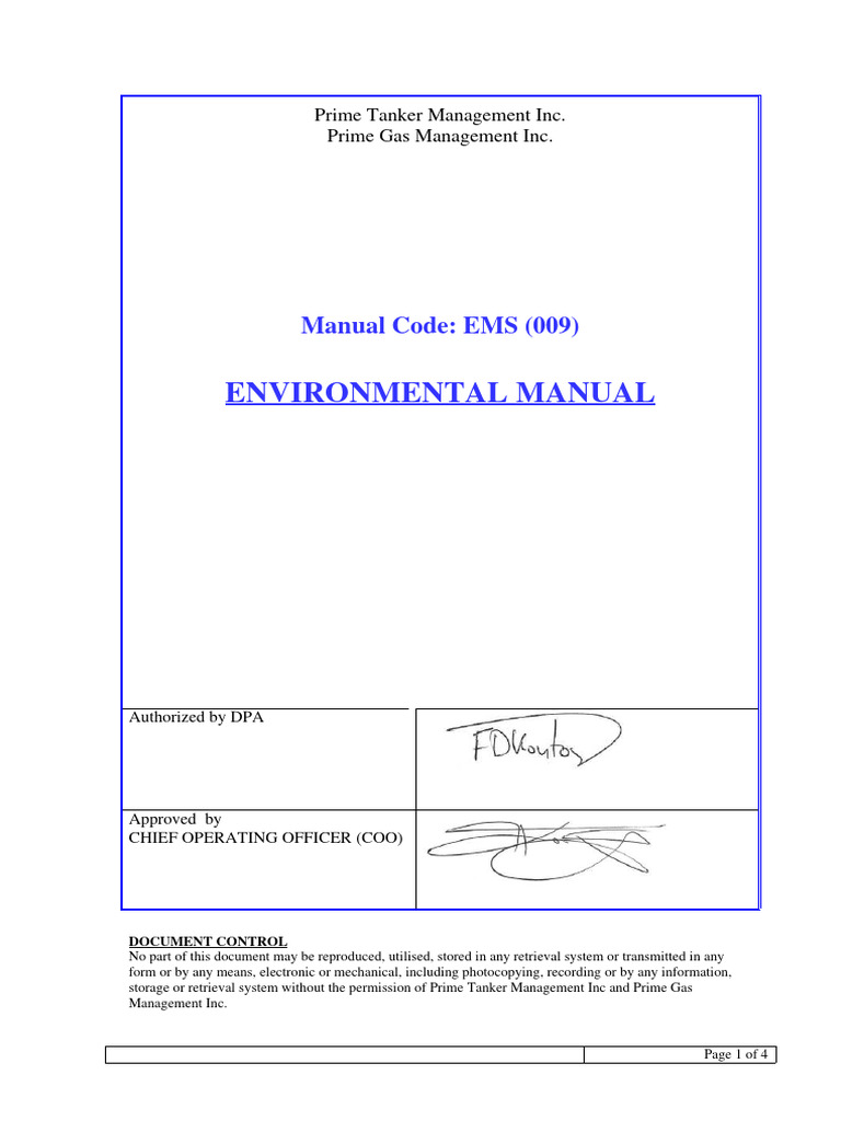 Environmental Manual for Ship Management | PDF | Clean Water Act | Pollution