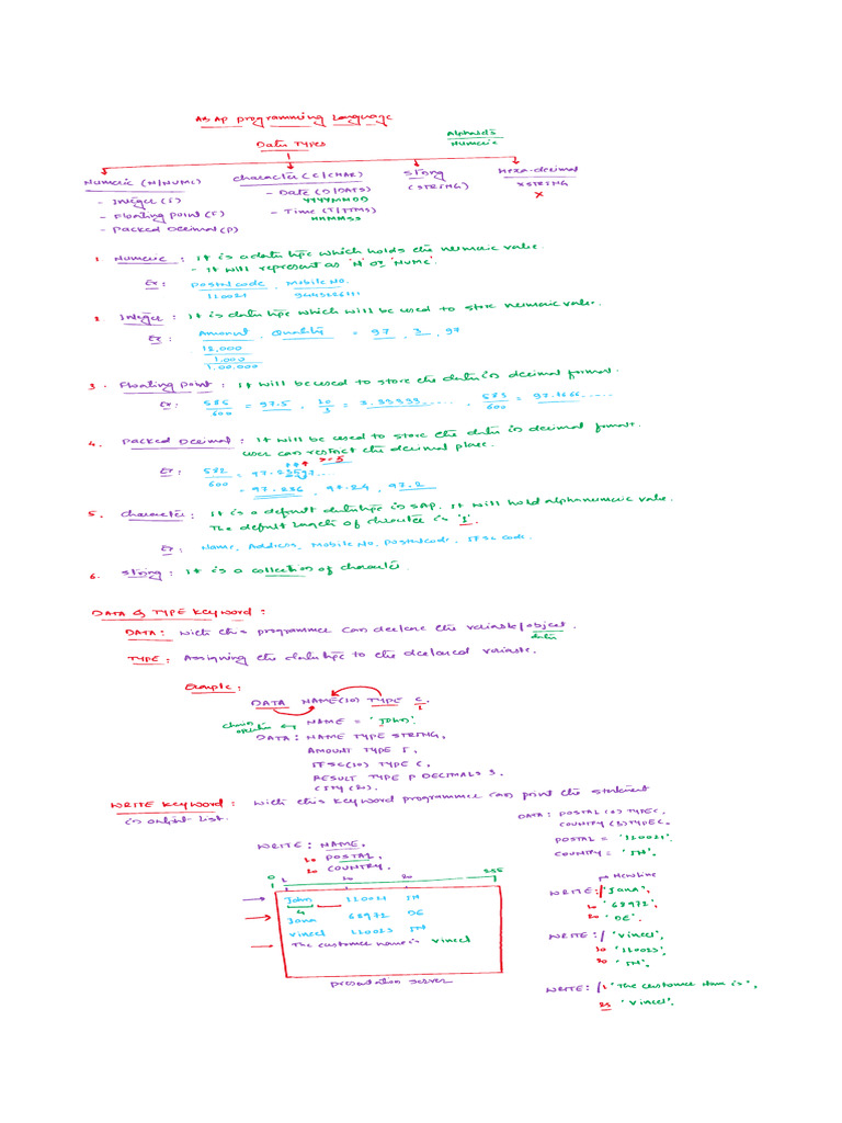 Class 1 - ABAP Programming Language | PDF