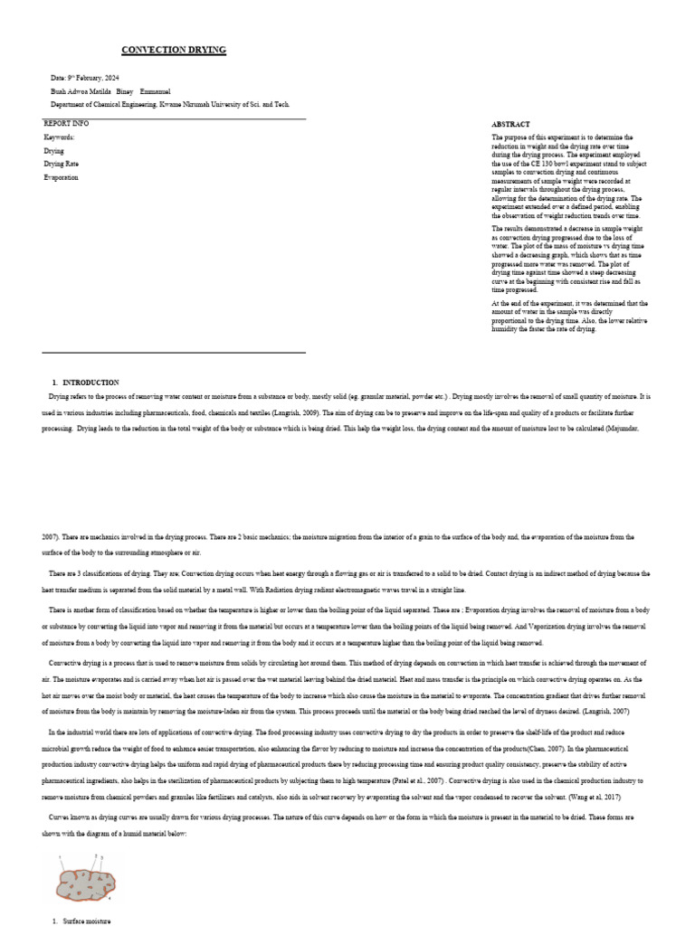 Lab Report 1 | PDF | Humidity | Heat Transfer Lab Report 1 | PDF | Humidity | Heat Transfer