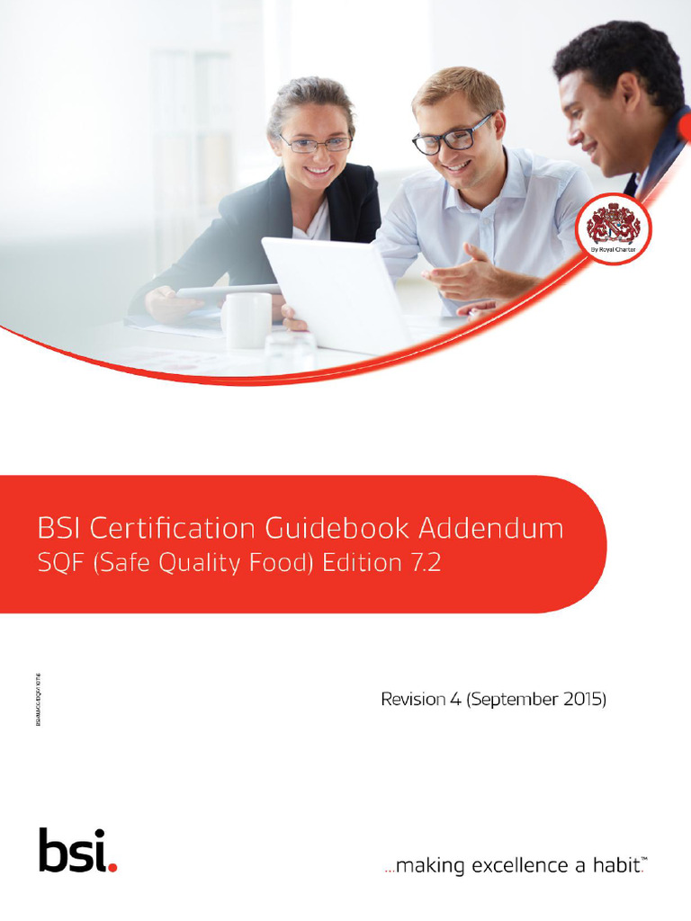 BSI Certification Guidebook Addendum SQF (2015) | PDF | Audit | Auditor ...