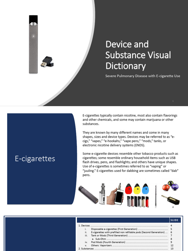 Vape Device Dictionary | PDF | Electronic Cigarette | Cannabis