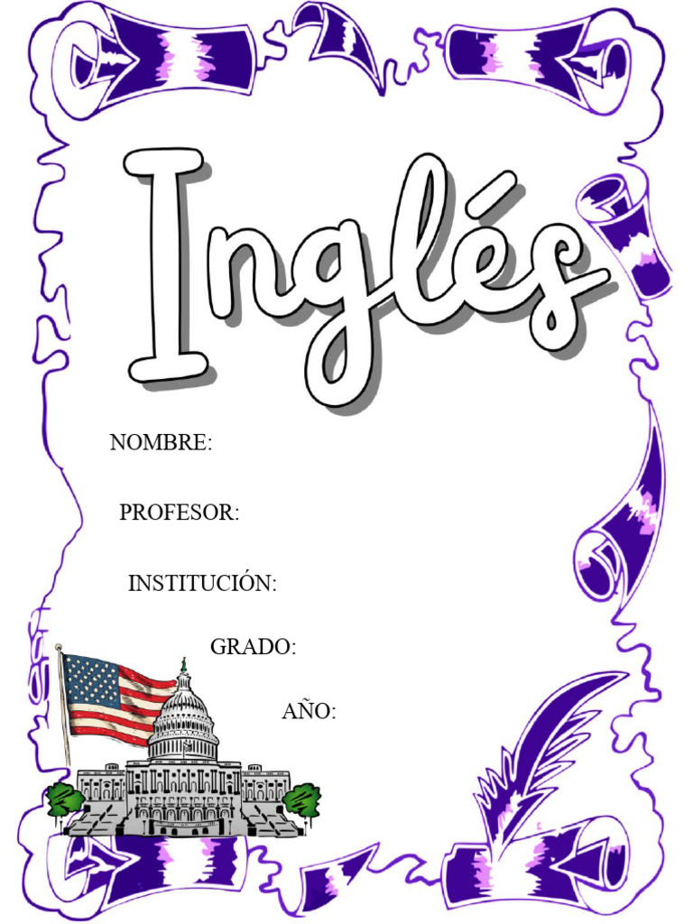 Carátulas de Inglés para Imprimir | PDF