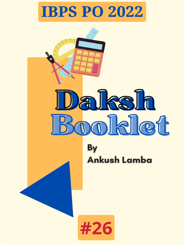 Daksh Booklet - 26 PDF by Ankush Lamba | PDF