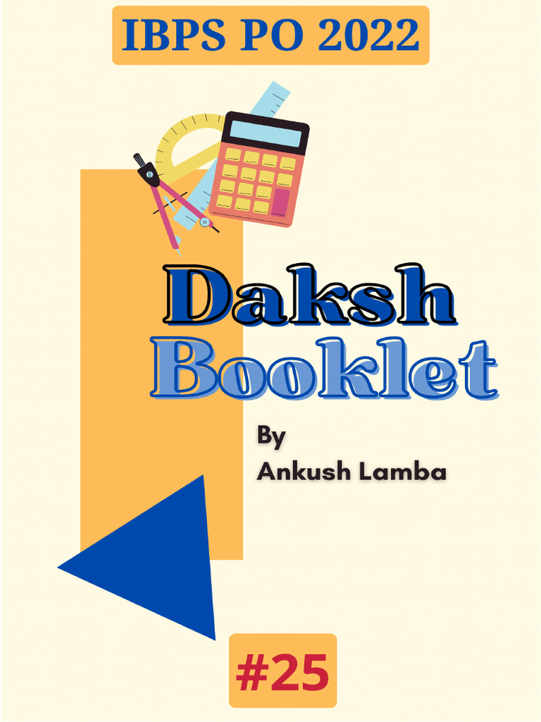 Daksh Booklet - 25 PDF by Ankush Lamba | PDF | Language Arts ...