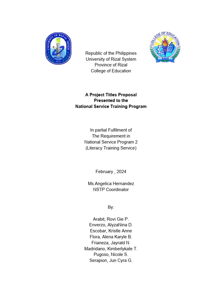 Proposed Research Titles | PDF | Goal | Science