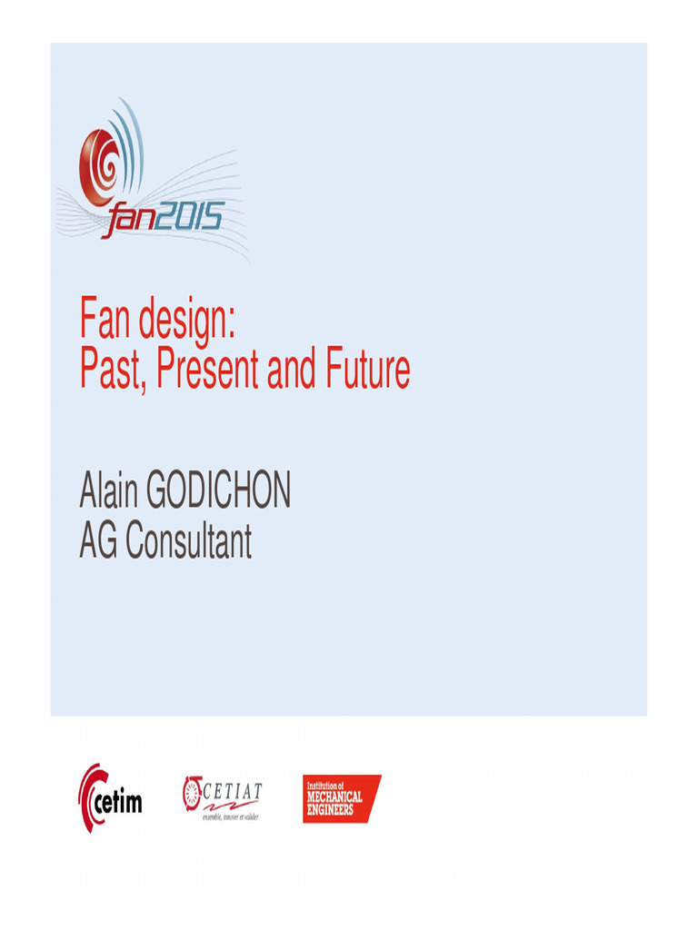 [Review]-2015-Fan design-Past, Present and Future | PDF | Computational ...